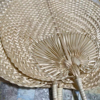 Bamboo Paddle Hand Fans, Beach Wedding Fans, Tropical Hand Fan Favors ...