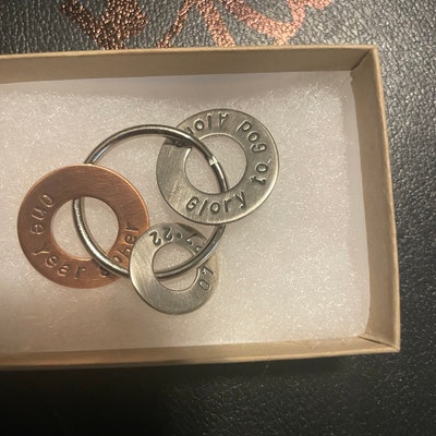 KINDRED SPIRITS Gift Copper Washer Key Ring and Sterling - Etsy