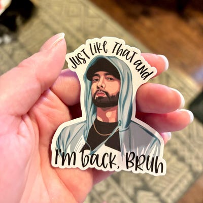 Emotionally Exhausted Stickers, Die Cut Sticker, Laptop Sticker ...