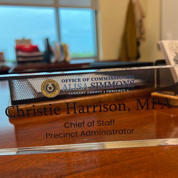 Personalized Name Plate, Custom Office Name Sign, Name Plate for Desk ...