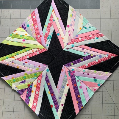 9 Inch & 12 Inch Block Sizes, Scrap Friendly Easy Beginner Paper Piecing Quilt Pattern PDF ...