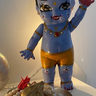 Krishna & Balaram Hindu Paper Dolls for Coloring-instant - Etsy Australia