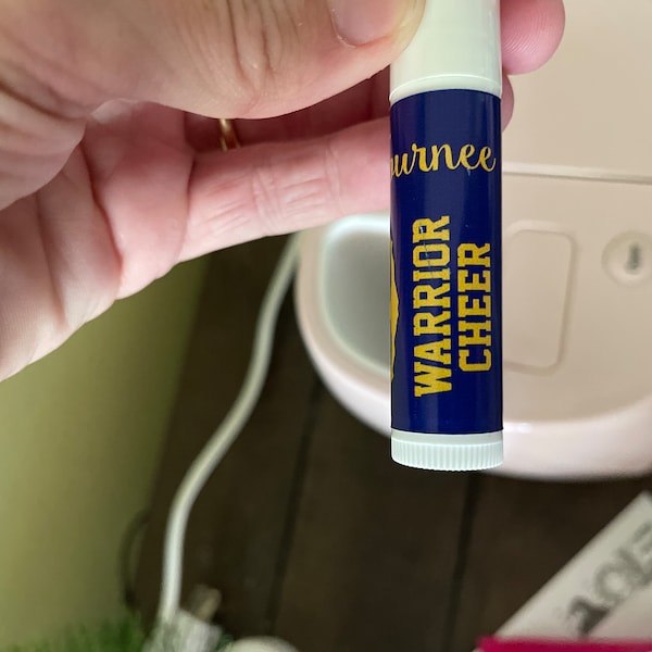 Personalized Chapstick Custom Lip Balm Cheerleader Gift Cheer Favor ...