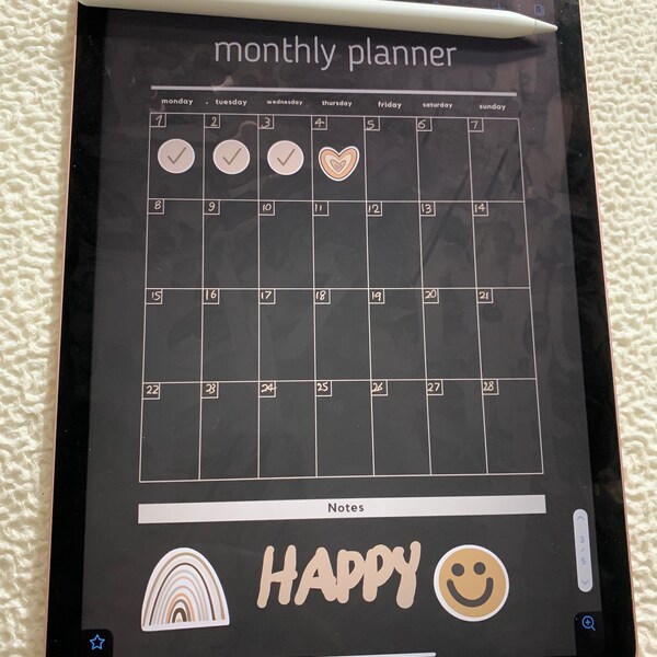 Digital Notebook Hyperlinked Kawaii Notebook With Cute Note Taking ...