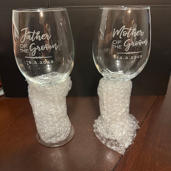 Engraved Personalized Mother of the Bride or Mother of the Groom Wine ...