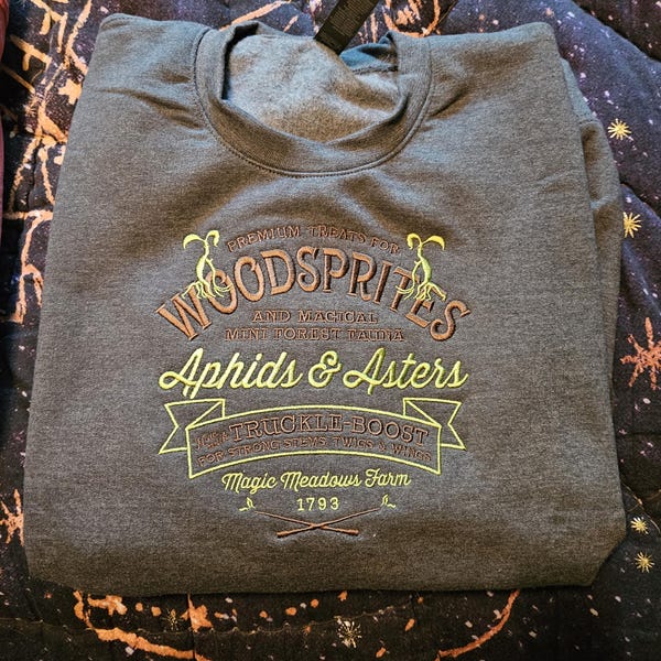 Dark Mark Wizard School Gildan Embroidered Crewneck Sweater - Etsy