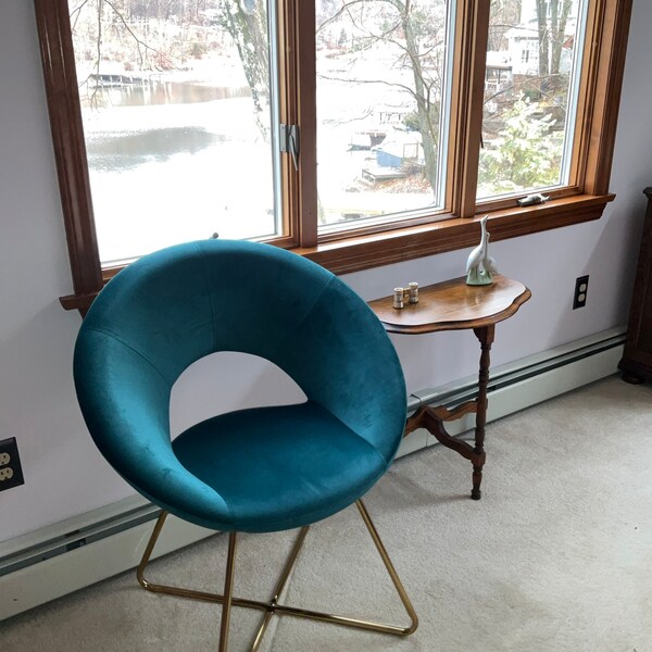 Set of 2 Counter Height Bar Stools, 180 Swivel Suede Fabric 26" Chairs ...
