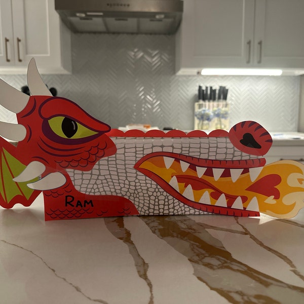 Dragon Printable Box Kit | DIY Valentine Box Decor Kit for Valentine's ...
