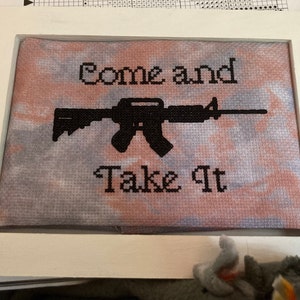 USA Cross Stitch Pattern PDF AR-15 Gun Rifle Firearm - Etsy