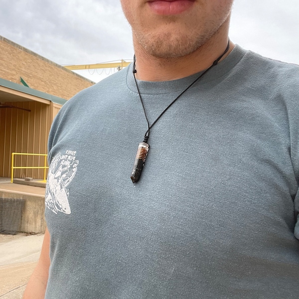 Elite Shungite Orgonite Pendant for Men Adjustable Deep 5G Emf ...