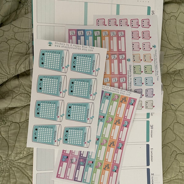 Happy School Assignment Due Reminder Label Cute Kawaii Vertical Erin ...