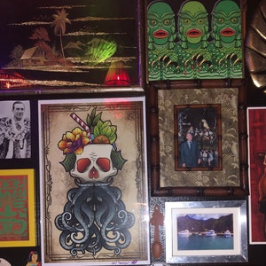 Mai Tai Til I Die 4 X 4 Biker-style Tiki STICKER - Etsy