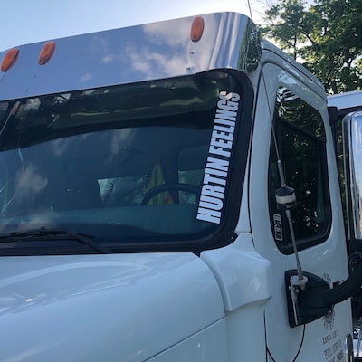 Windshield Car & Truck Decals & Vinyl Sticker Bomb Aazon.co: CUSTO TEXT ...