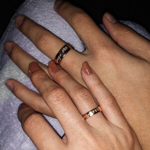 Actual Handwriting Ring / Custom Name Ring / Anniversary Rings | Etsy