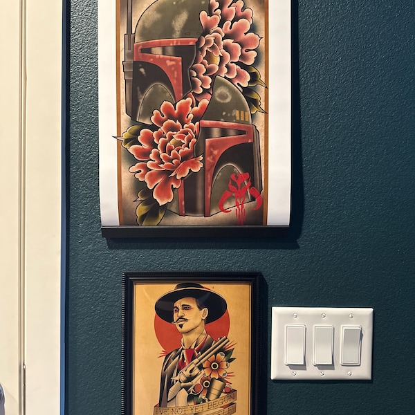 Tombstone Doc Holiday Traditional Americana Tattoo Print - Etsy