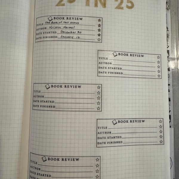 Washi Sticker 2025 | Cover Sheet | Planner | Journal | Options | Sizes | Styles - Etsy