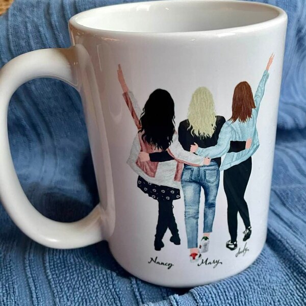 Custom Printable Four Best Friends, Personalized Four Soul Sisters ...