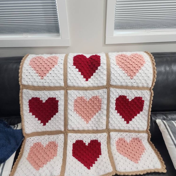 CROCHET PATTERN Cherry Blossom Tree Branch Afghan | Corner-to-corner ...