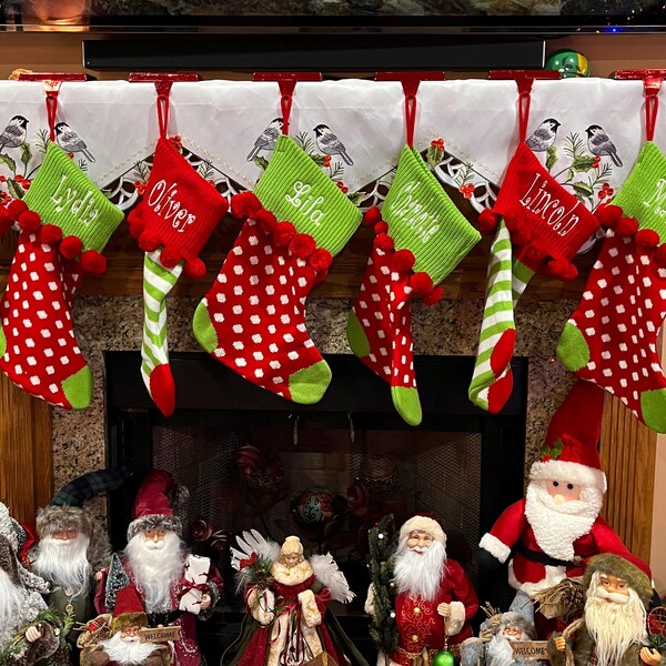 Personalized Stockings | Traditional Christmas Stocking | Cable Knit ...