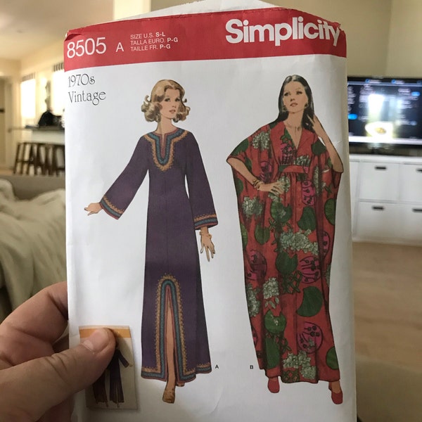 Plus-size Caftans, Dresses Sewing Pattern Simplicity S9102 Sizes 16-24 New and Uncut - Etsy