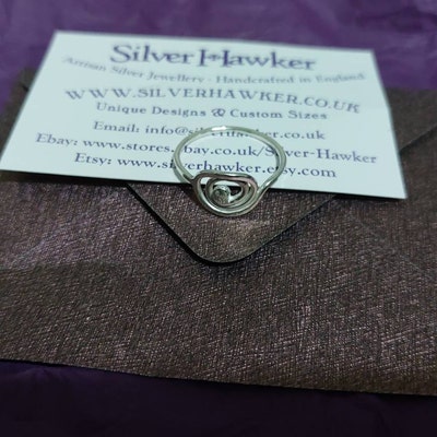 Sterling Silver Double Spiral Ring, Silver Ring, Statement Ring, Spiral ...