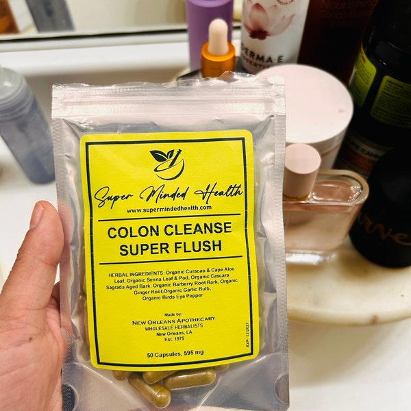 Colon Cleanse Super Flush Capsules | All Organic Zero Fillers or ...
