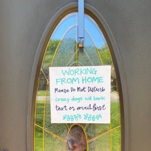 Working Do Not Disturb Sign, Work at Home Door Sign, Work at Home Mom ...