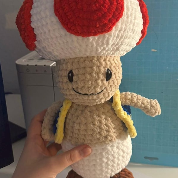 CROCHET PATTERN - Toad Super Mario Bros - PDF File- English, French - Etsy