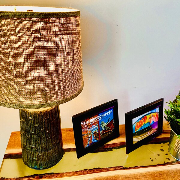 Ceramic Table Lamp | Rib Top Bottle | Fieldmouse | 2C - Etsy