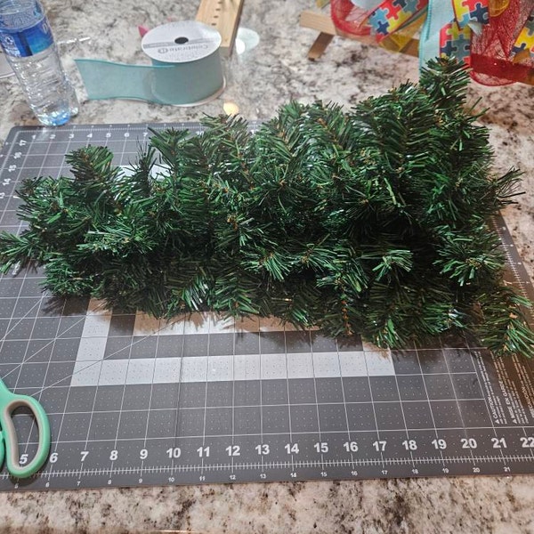 30 " Evergreen Swag Base, Evergreen Swag, Designer Pine Swag, 30 Inch ...