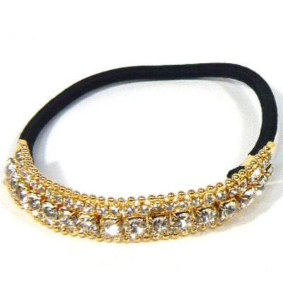 Gray Black Acrylic Crystal Stone Decor Plastic Teeth Headband - Etsy