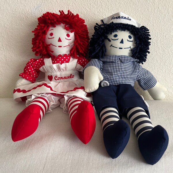 25 Inch Raggedy Ann African American Ladybug Dress Red Haired Doll ...