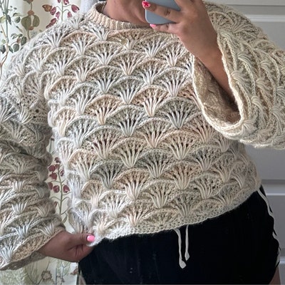 Barely There Sweater Backless Digital Crochet Pattern Size Inclusive ...