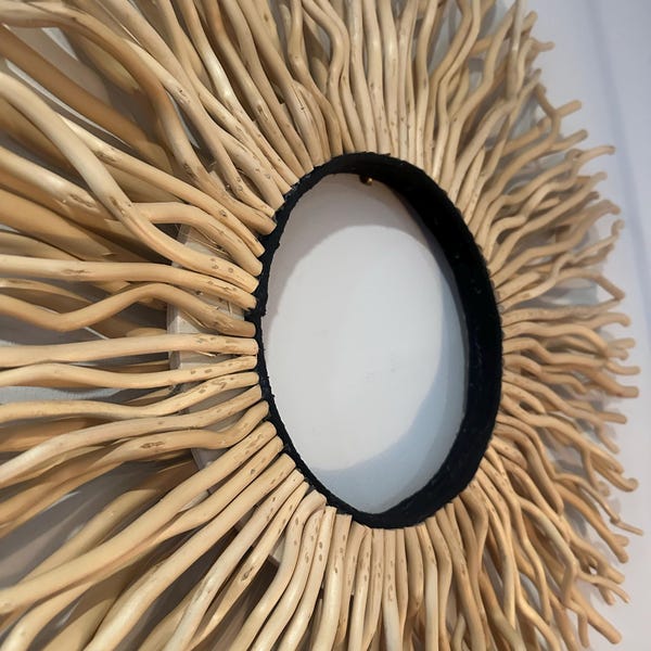Authentic Mulberry Wall Decor-round Sunburst Decoration-handcrafted ...