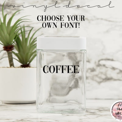 Clear Glass Container Jar Sticker Label Tag Mockup Design Template ...