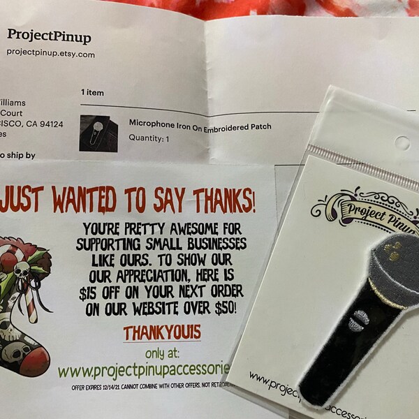 Microphone Iron on Embroidered Patch - Etsy