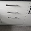 Brushed Nickel Keyhole Boss Bar Kitchen Cabinet Handles 160mm Either ...