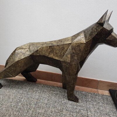 Falcon,peregrine Bird Paper Craft,3d Low Polygonal Paper Sculpture ...