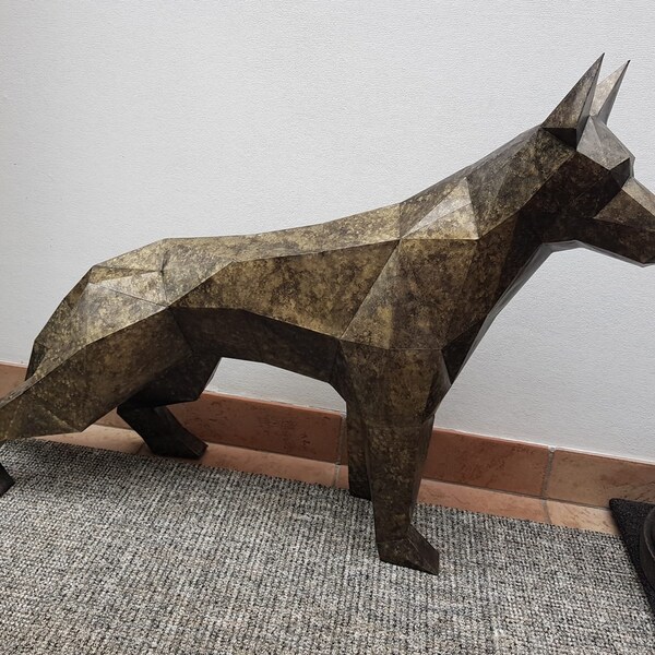 Falcon,peregrine Bird Paper Craft,3d Low Polygonal Paper Sculpture ...