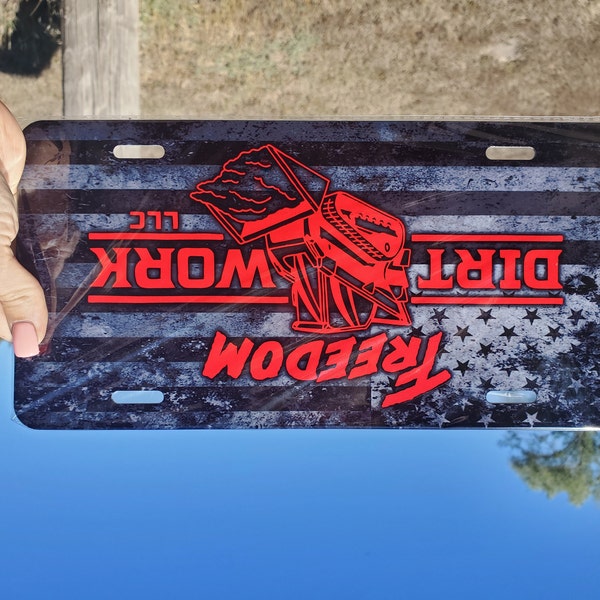 American Flag License Plate - Camouflage Deer Graphic Vanity Plate ...