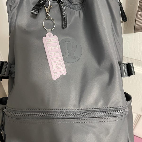 Backpack Name Tag Acrylic Keychain Personalized Acrylic Name Tag Diaper ...