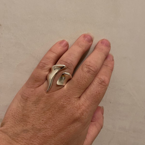 Unique Statement Ring, Sterling Silver Ring, Modern Statement Ring ...