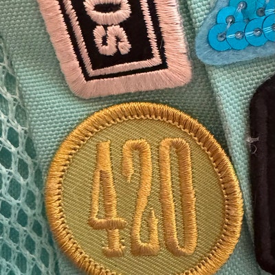 Flaming Stickman Patch 003 2 Inch Diameter Embroidered Patch - Etsy