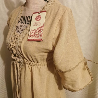 EARTH GODDESS DRESS Folk, Pagan, Raw Dress, Ozora, Meditation Gown ...