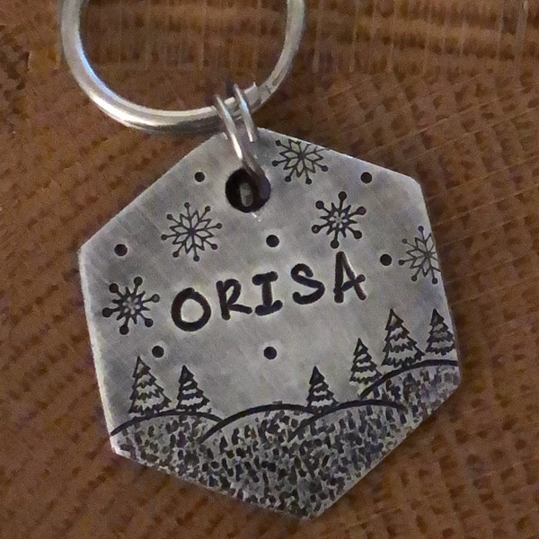 Dog Tag, Dog Tags for Dogs, Dog Tags, Snowflake Valley, Pet Id Tag ...
