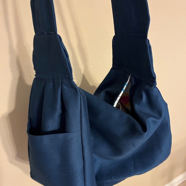 Side Pocket Shoulder Bag Sewing Pattern | Hobo Bag Easy Sewing Pattern ...
