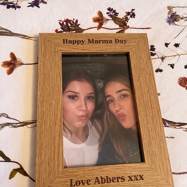 ANY Message Photo Frame Gifts for Him - PERSONALISED Birthday Christmas ...
