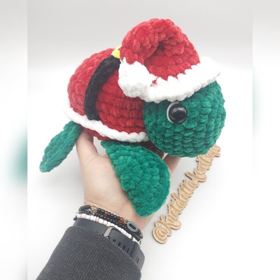 Santa Christmas Turtle Pattern Crochet PDF Download Beginner - Etsy