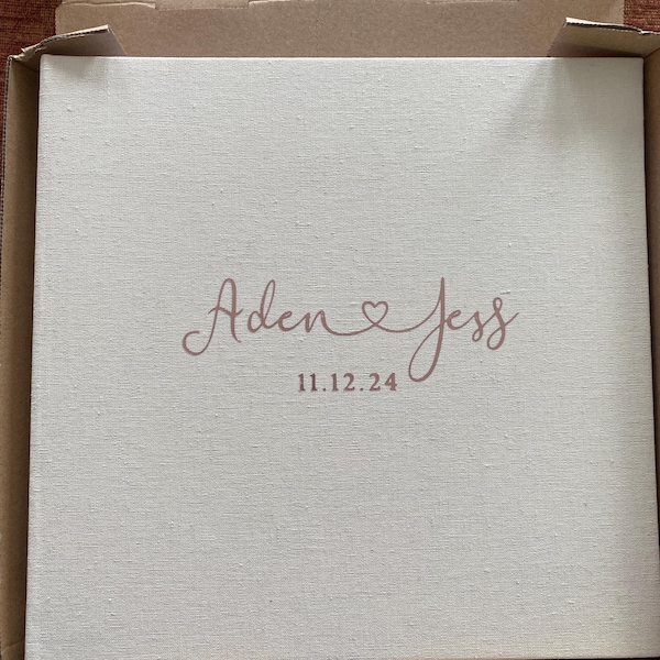 Landscape DIY Personalised Linen Photo Album Photo Guest Book ...