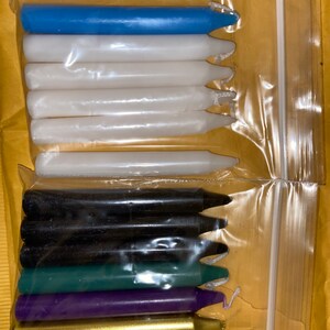 Gold Mini Ritual Candles, Spell Candles 4 Candles, Spells, Wicca ...